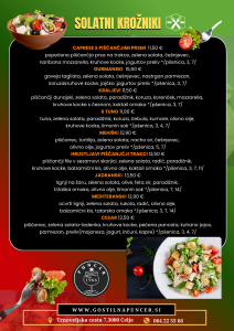 Menu - Gostilna Puncer